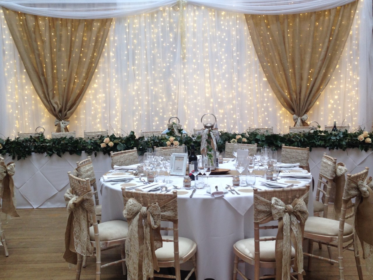 Fairylight Backdrops | The Sparkle Shed | Venue Styling in Herts & Beds