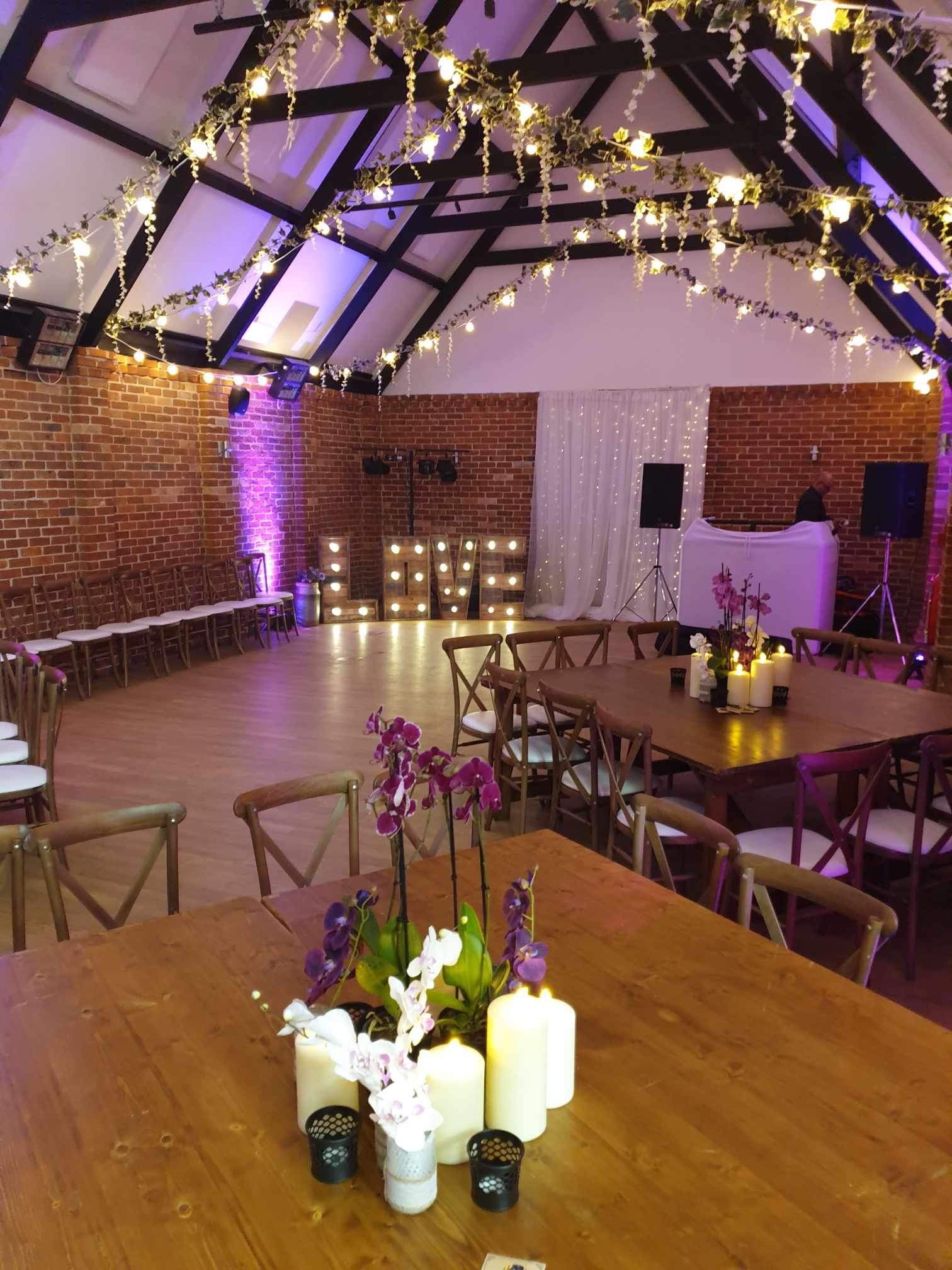 Ceiling Decor | The Sparkle Shed | Venue Styling in Herts & Beds